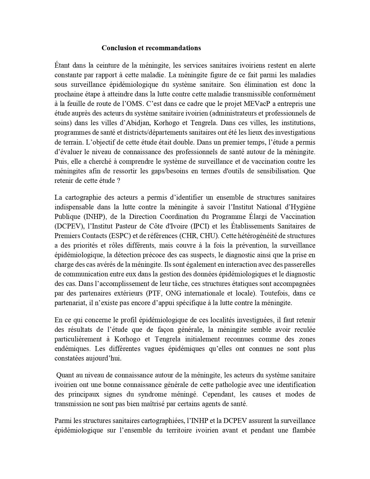 conclusion du rapport d'étude final du projet MEVacP | maidenlab