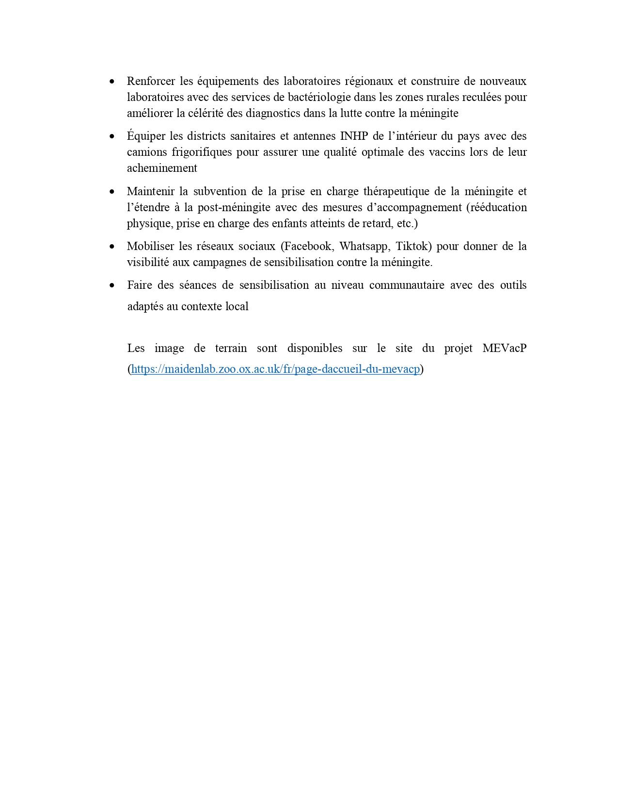 conclusion du rapport d'étude final du projet MEVacP | maidenlab
